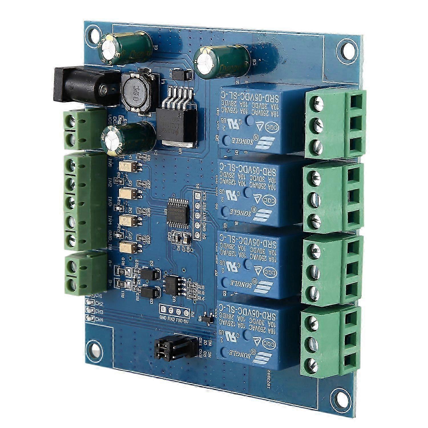 Modbus Rtu 4 Ch Relay Module Input 485 Ttl Uart Communication 4-Channel ...