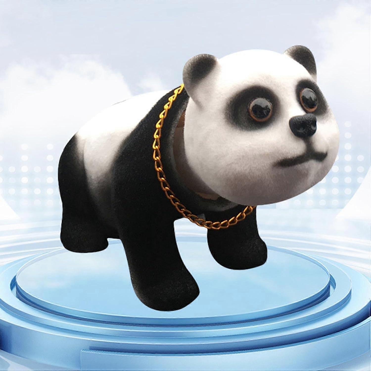 Car Dashboard Bobble Head Panda Figurine | Shaking Head Dashboard ...