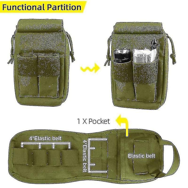Armygreen Tactical Molle First Aid Kit Medical Bag Edc Pouch Emergency ...