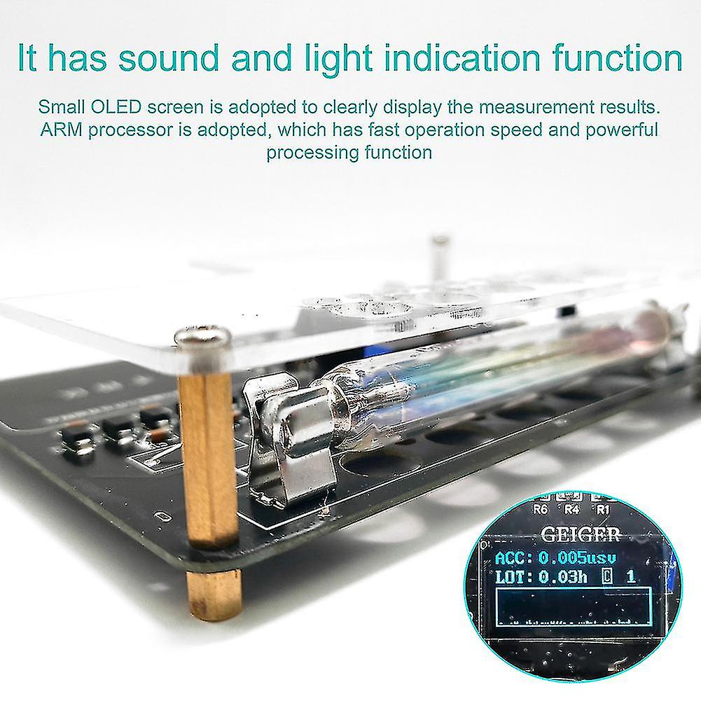 Handheld Portable Simple Assembled Diy Geiger Counter Kit Module ...