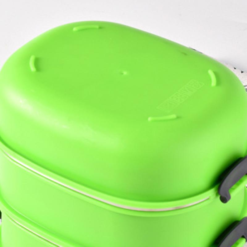 Portable Rectangular Lunch Box Stainless Steel Insulated Food Storage ...