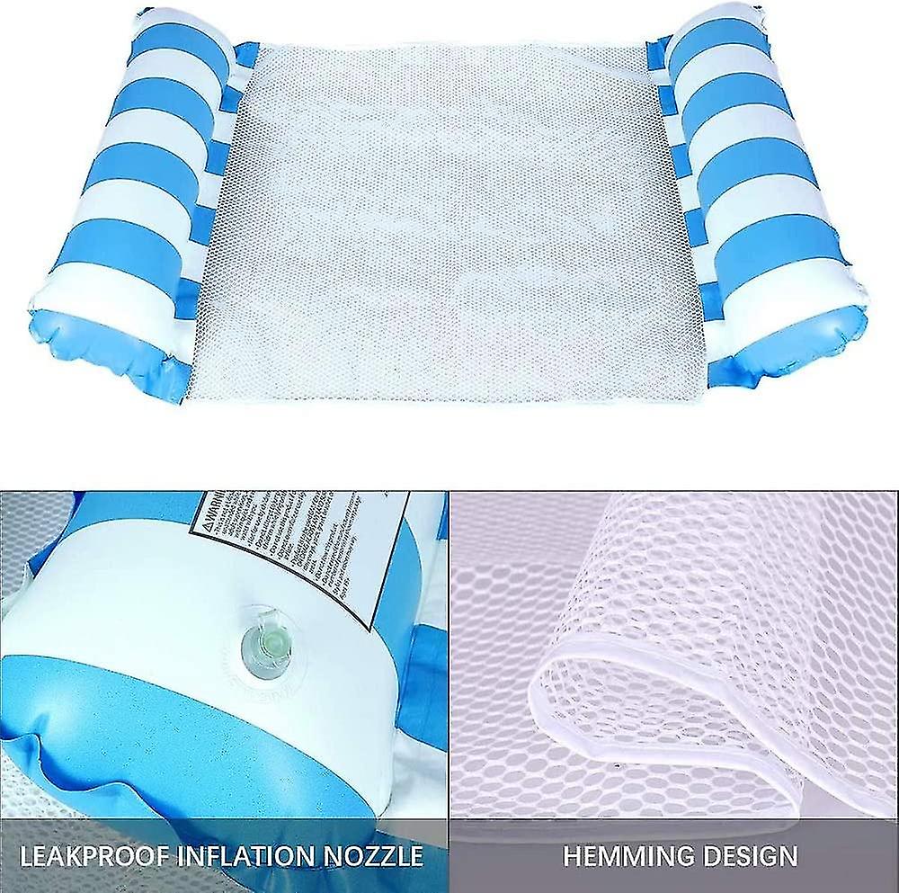 Pool Hammock, 2 Piece Floating Hammock Inflatable Reclining Floating ...