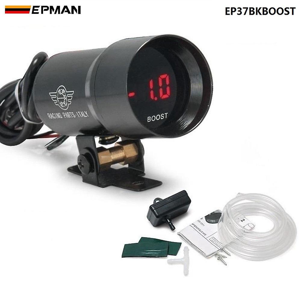 Epman 37mm Compact Micro Digital Smoked Boost Bar Gauge Universal 3-4-6 ...