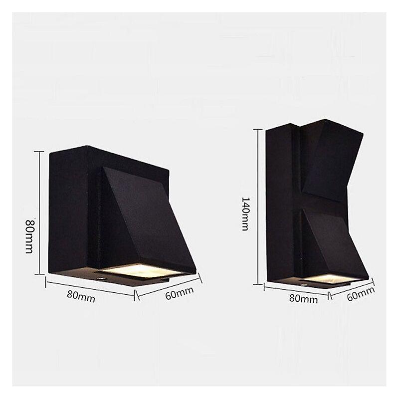 Wall Light - 1 Piece, 6W - Indoor/Outdoor LED Wall Light, 6000K White ...