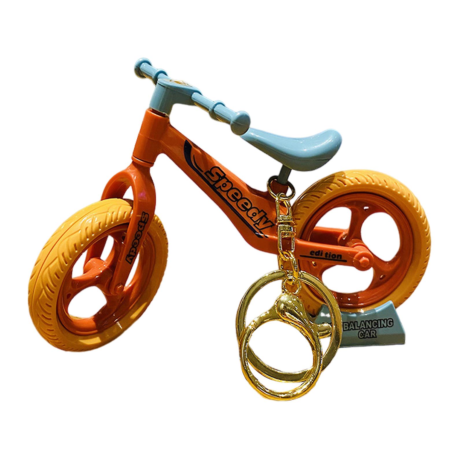 Mini Bike Keychain DIY Assembly Bicycle Plastic Model with Alloy Buckle ...