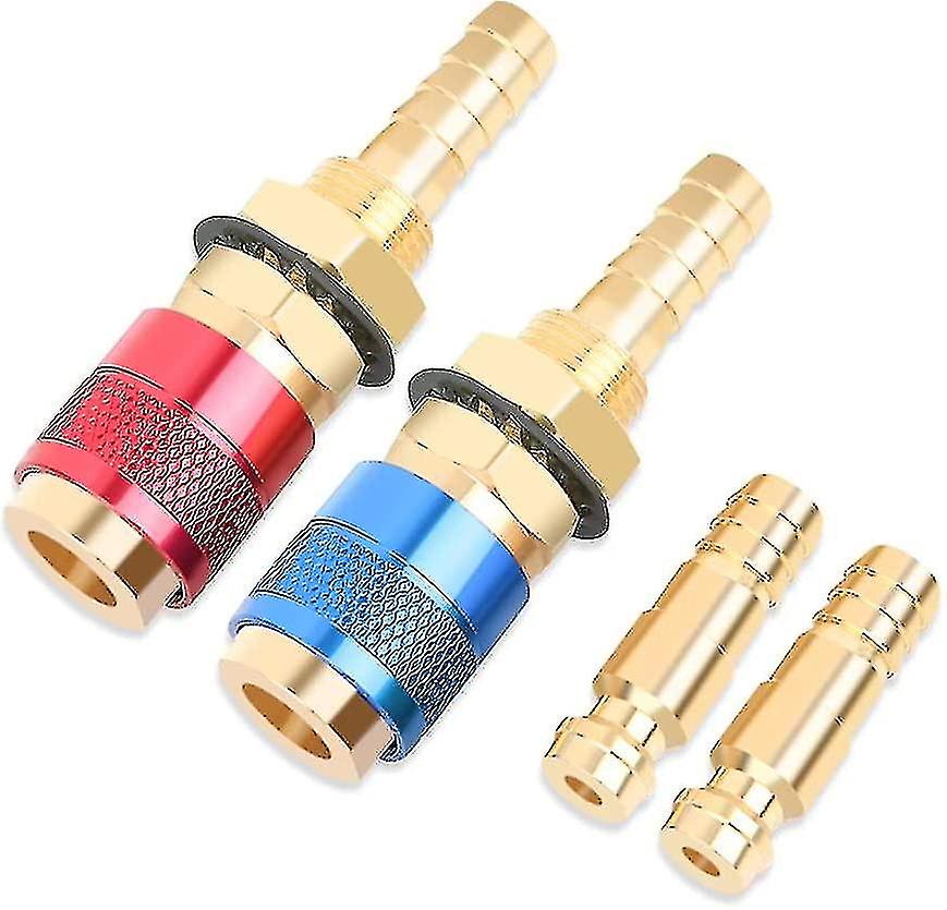 2 Pieces Oxygen Acetylene Torch Quick Coupler 8mm Welding Gas Adapter ...