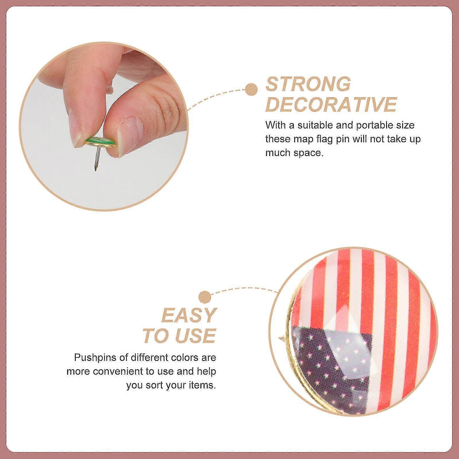 291pcs National Flag Thumb Tacks Country Map Push Pin Creative ...