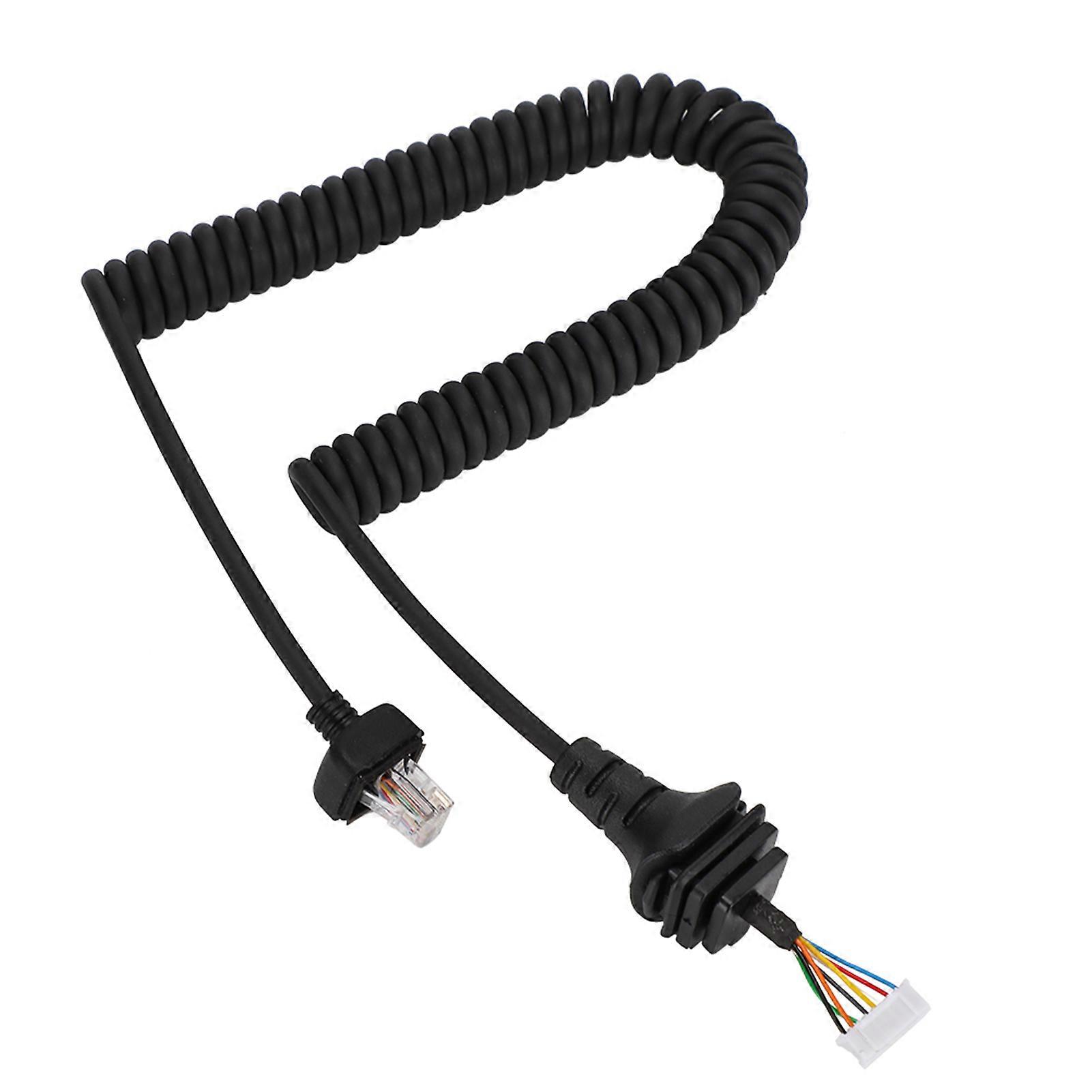 Speaker Mic Hand Microphone Replacement Cable Cord Fit for ICOM Radio ...