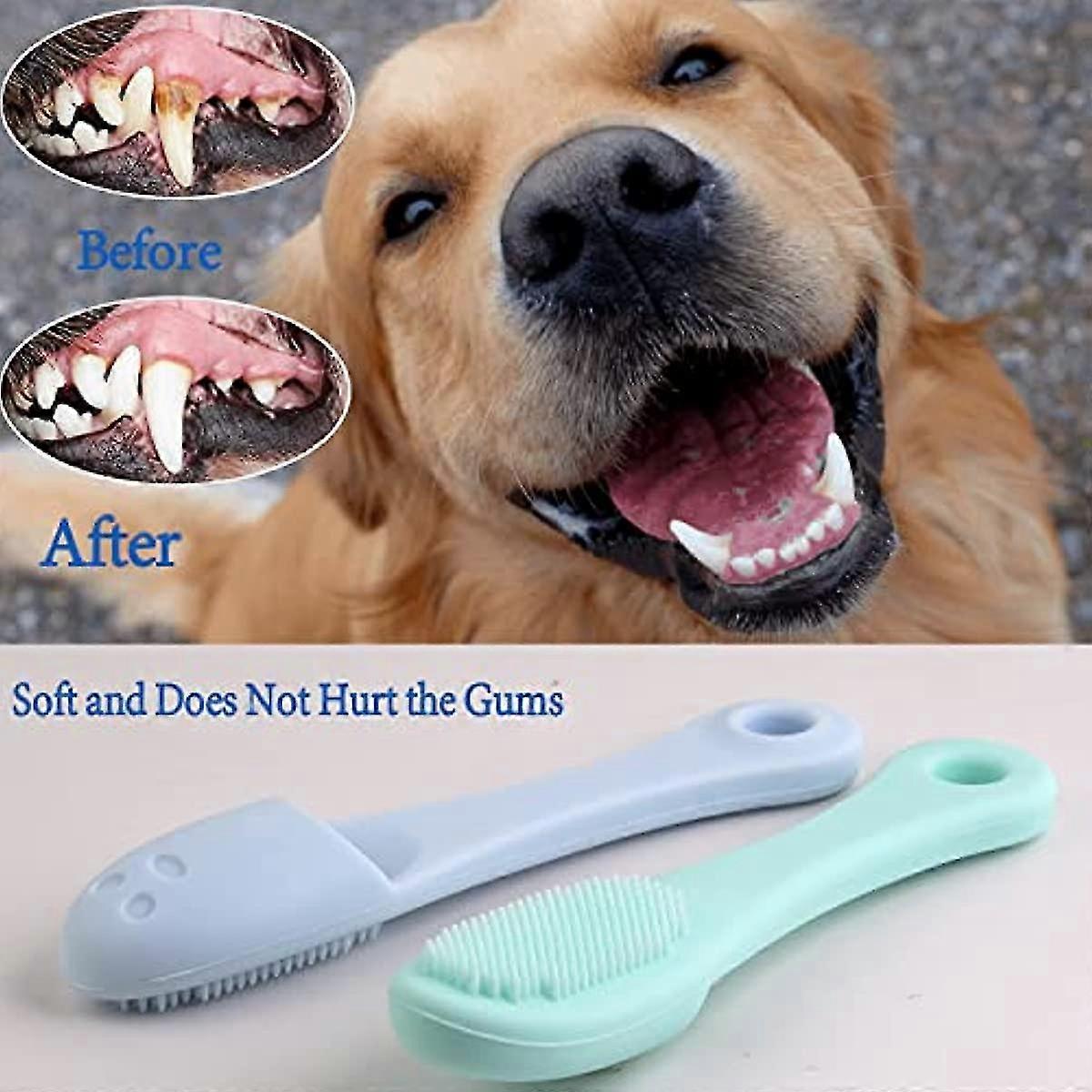 Dog Toothbrush 6 Pcs Dog Finger Toothbrush Soft Silicone Toothbrush ...