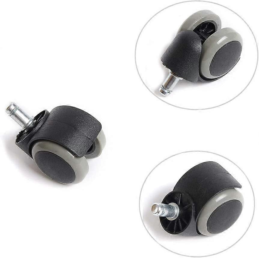 5 Pieces Casters, Silent Universal Office Chair Casters, Chair Casters ...