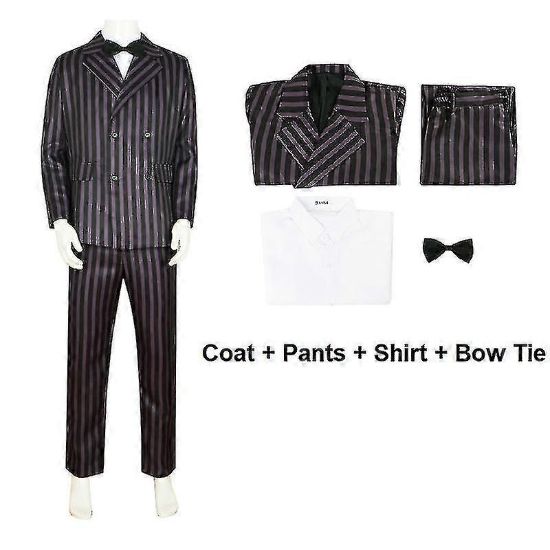 Wednesday Addams Costume Men"s Gomez Cosplay Outfits Morticia Maxi ...