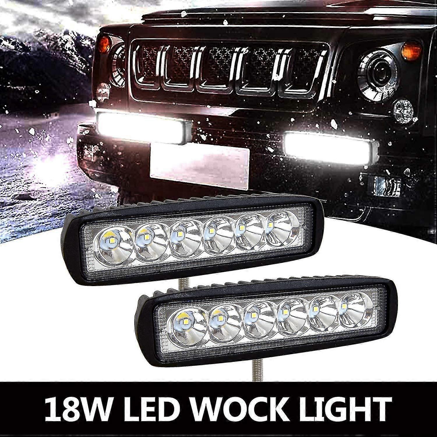 Led Work Light Led Bar 12v 18w 15cm Car Led Spotlight Waterproof Ip67 ...
