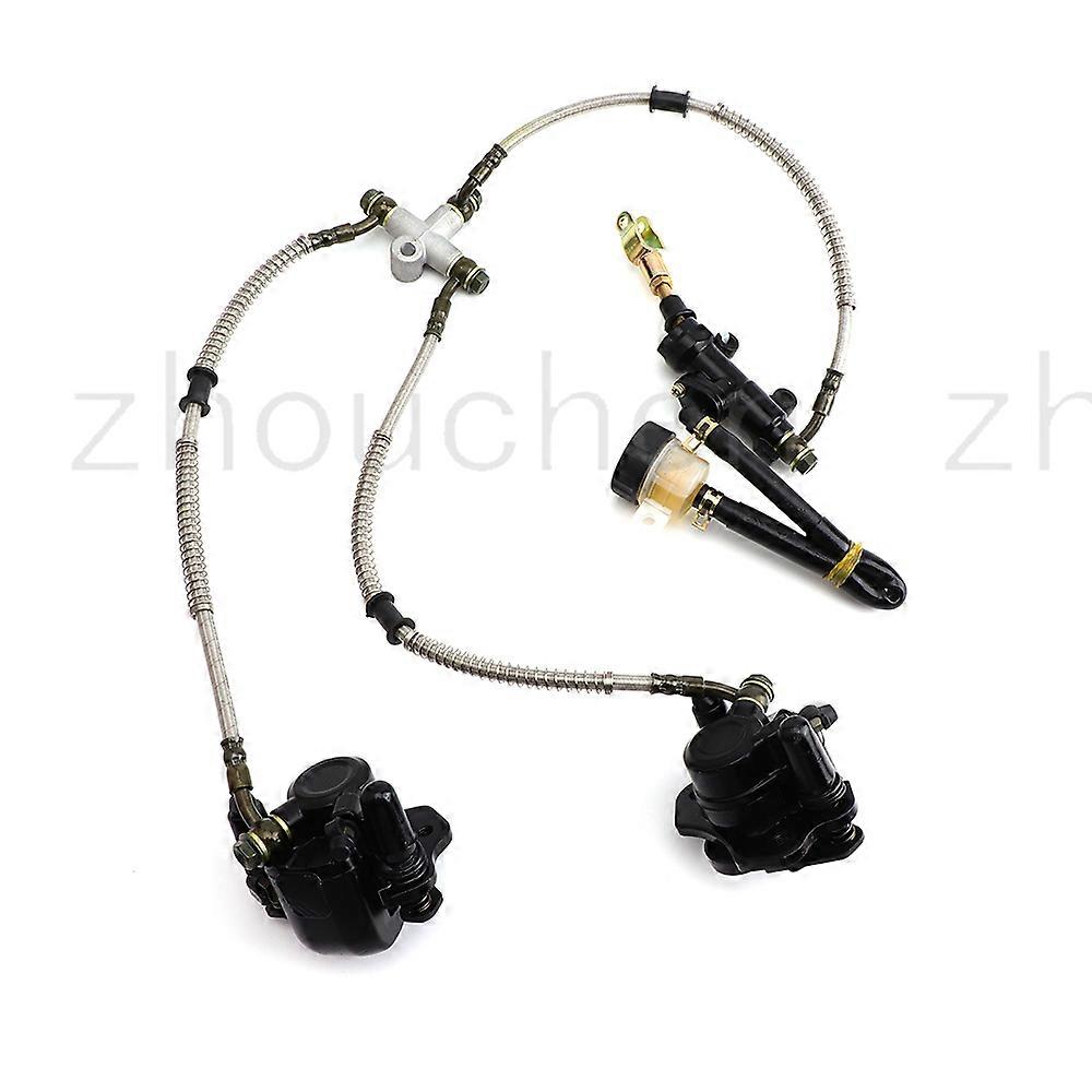 1Set Brake Caliper Quad Dirt Bike Twin Disc Brake Kit Rear Left Right ...