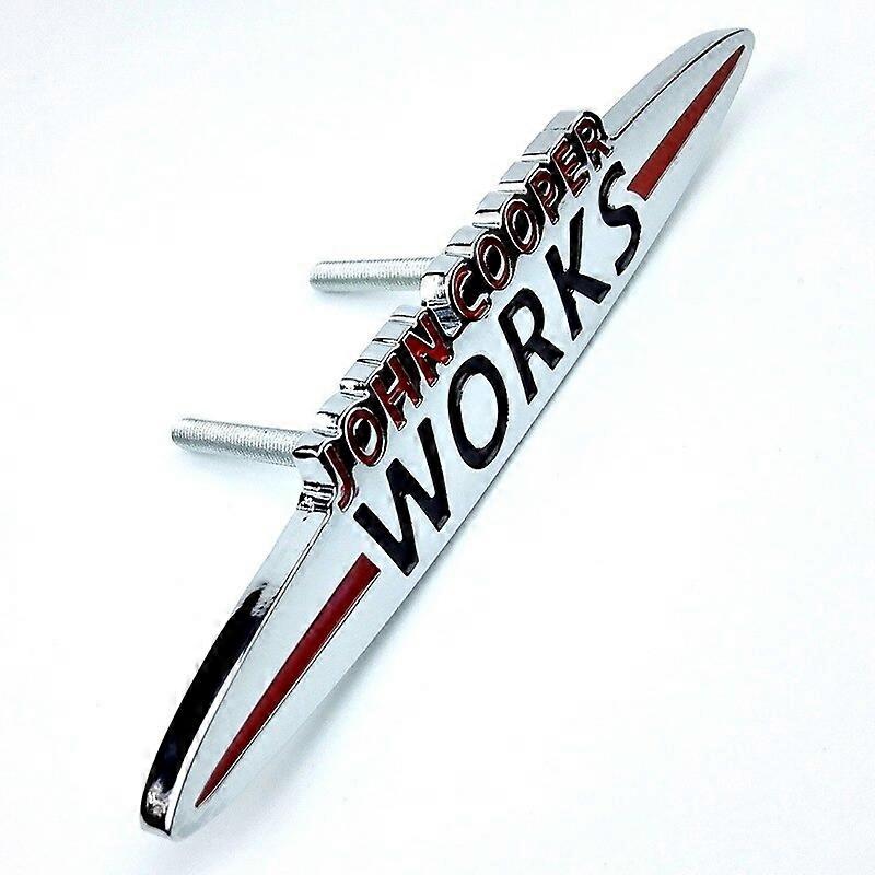3d Metal John Cooper Works Front Grille Emblem Badge Jcw Logo Auto Car ...