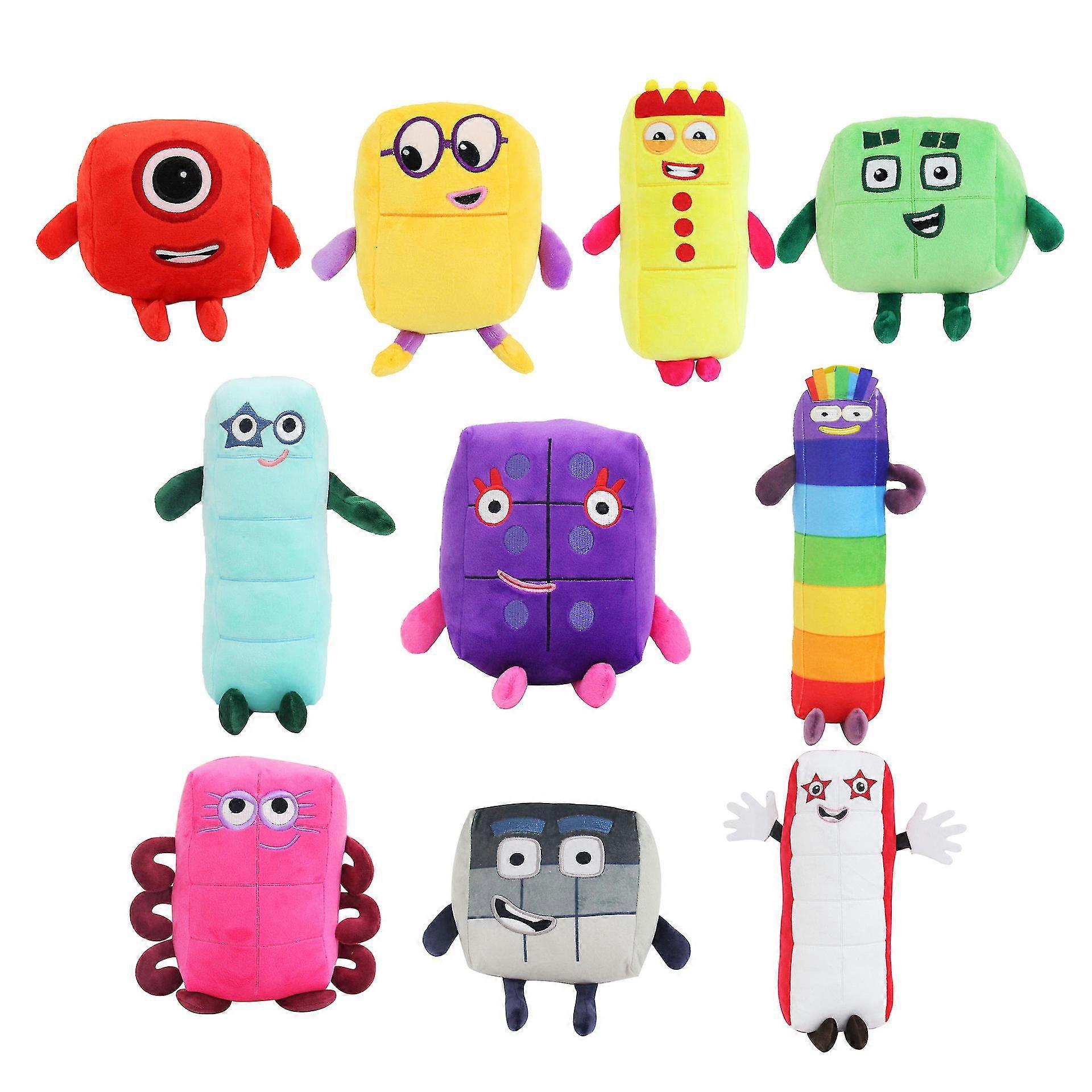 Numberblocks Plush Toys Educational Stuffed Number Blocks Cartoon ...