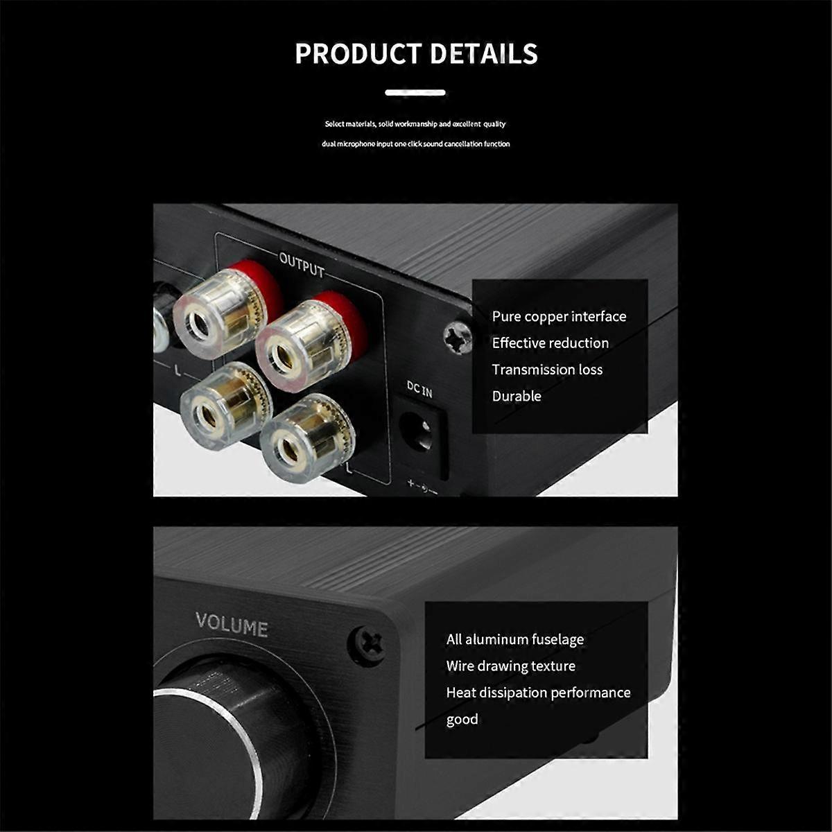 Bluetooth Power Amplifier HiFi High Power Digital Small Power Amplifier ...