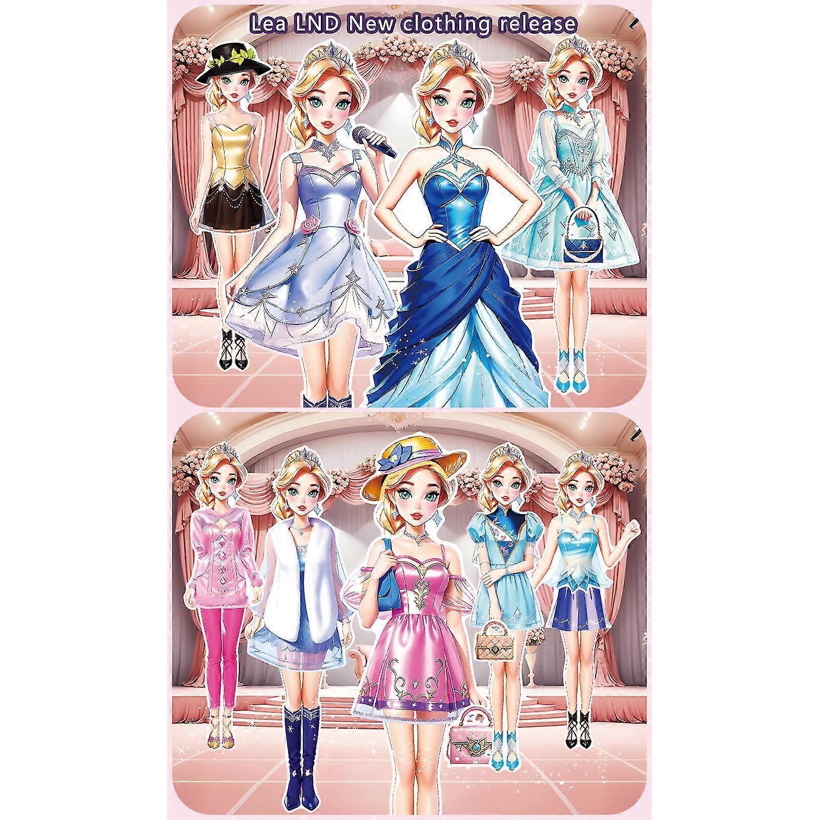 Magnetic Dress Up Dolls, Magnetic Princess Dress Up Paper Dolls ...