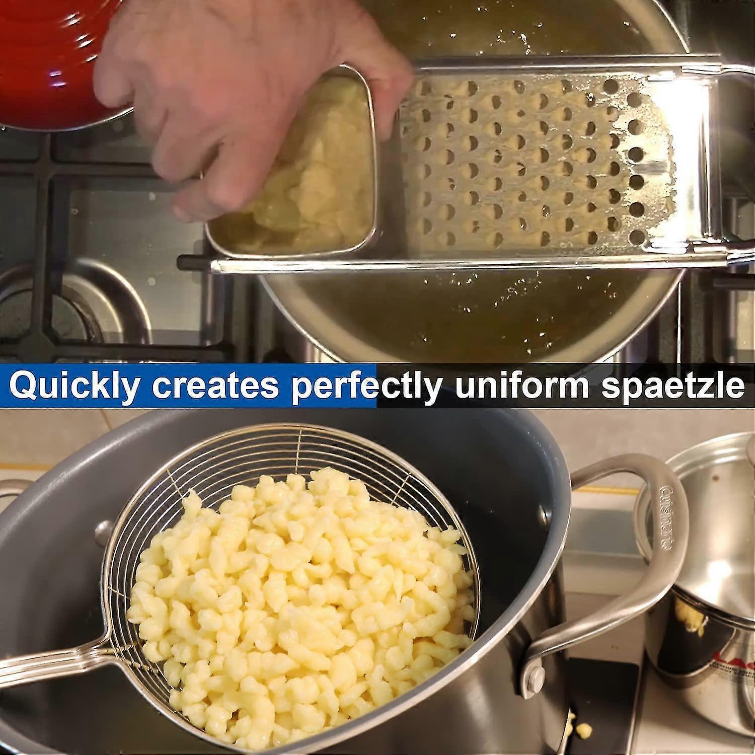Premium Grade Stainless Steel Spaetzle Maker With Comfort Grip Handle ...