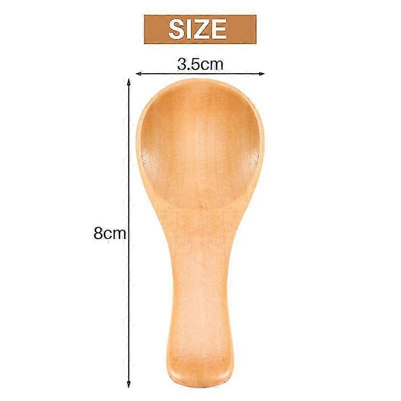 Small Wooden Spoons Mini Tasting Spoons Condiments Salt Spoons For ...