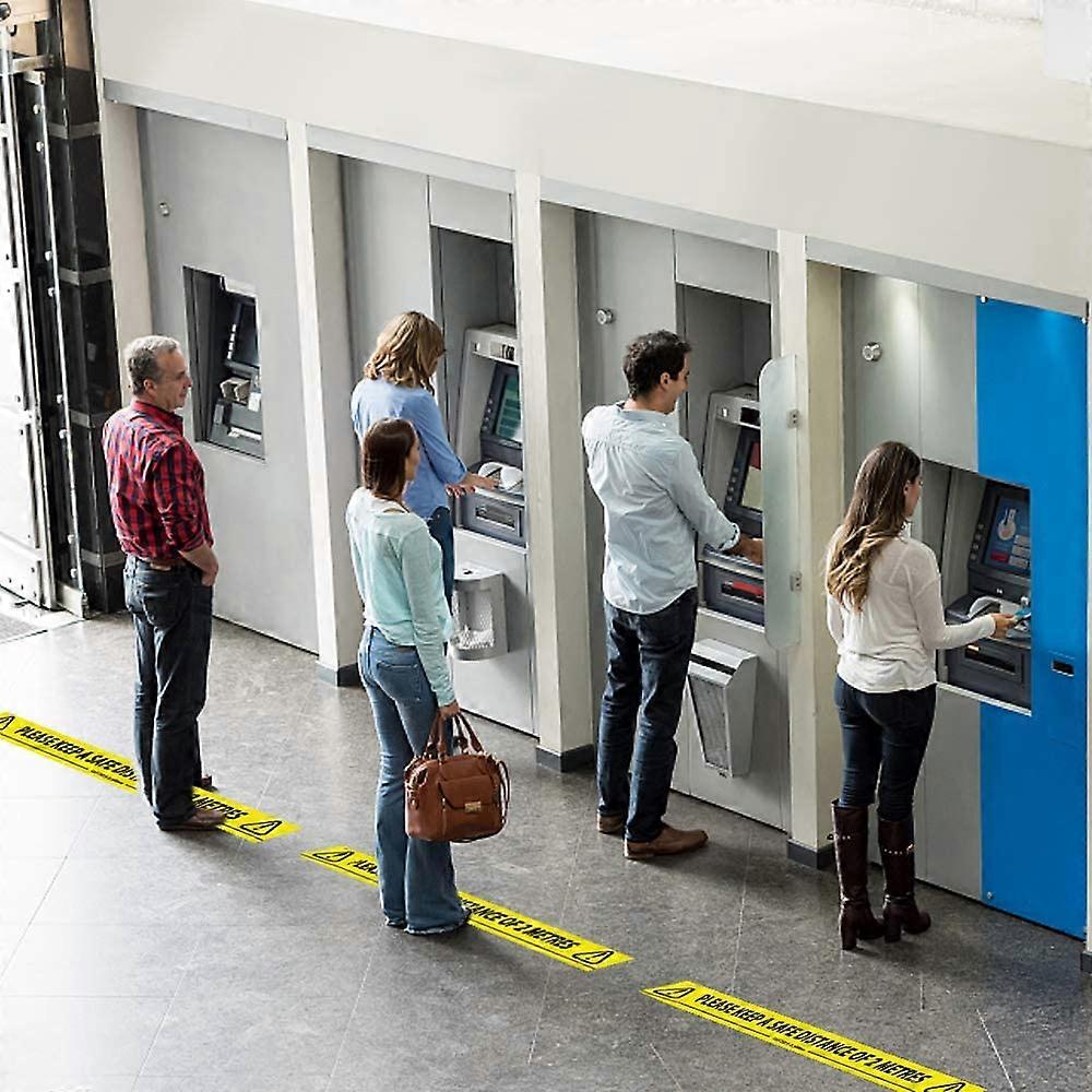 2 Rolls Social Distancing Tape Keep Your Distance Signage Caution Tape ...