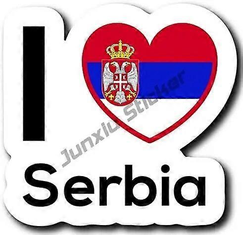 Creative Serbia Map Flag Car Sticker Serbia Country Code SRB Shield PVC ...