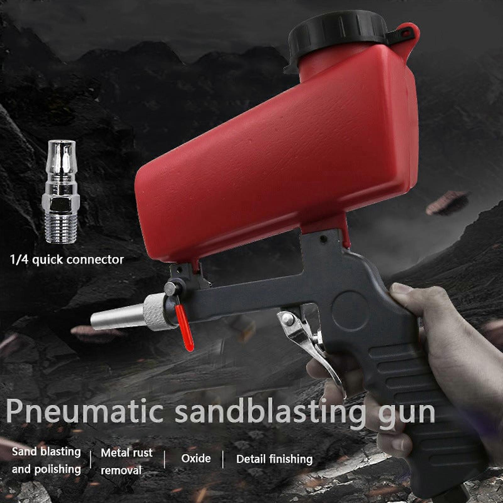 Hand Held Sand Blaster for Metal Wood and Glass, Portable Sandblaster ...