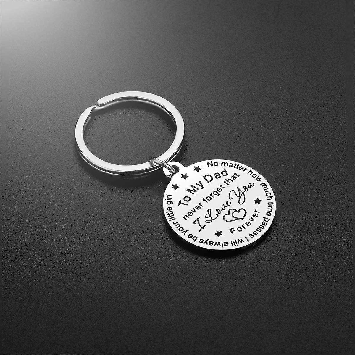 Daughter Gifts for Dad - Keychains for Dad Christmas Gifts Birthday ...