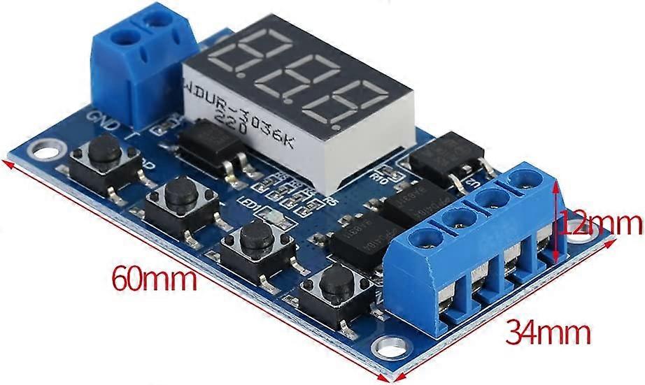 Timer Module Dc 5v 36v Timer Module Trigger Cycle Delay Timer Switch Turn Onoff Relay Module 