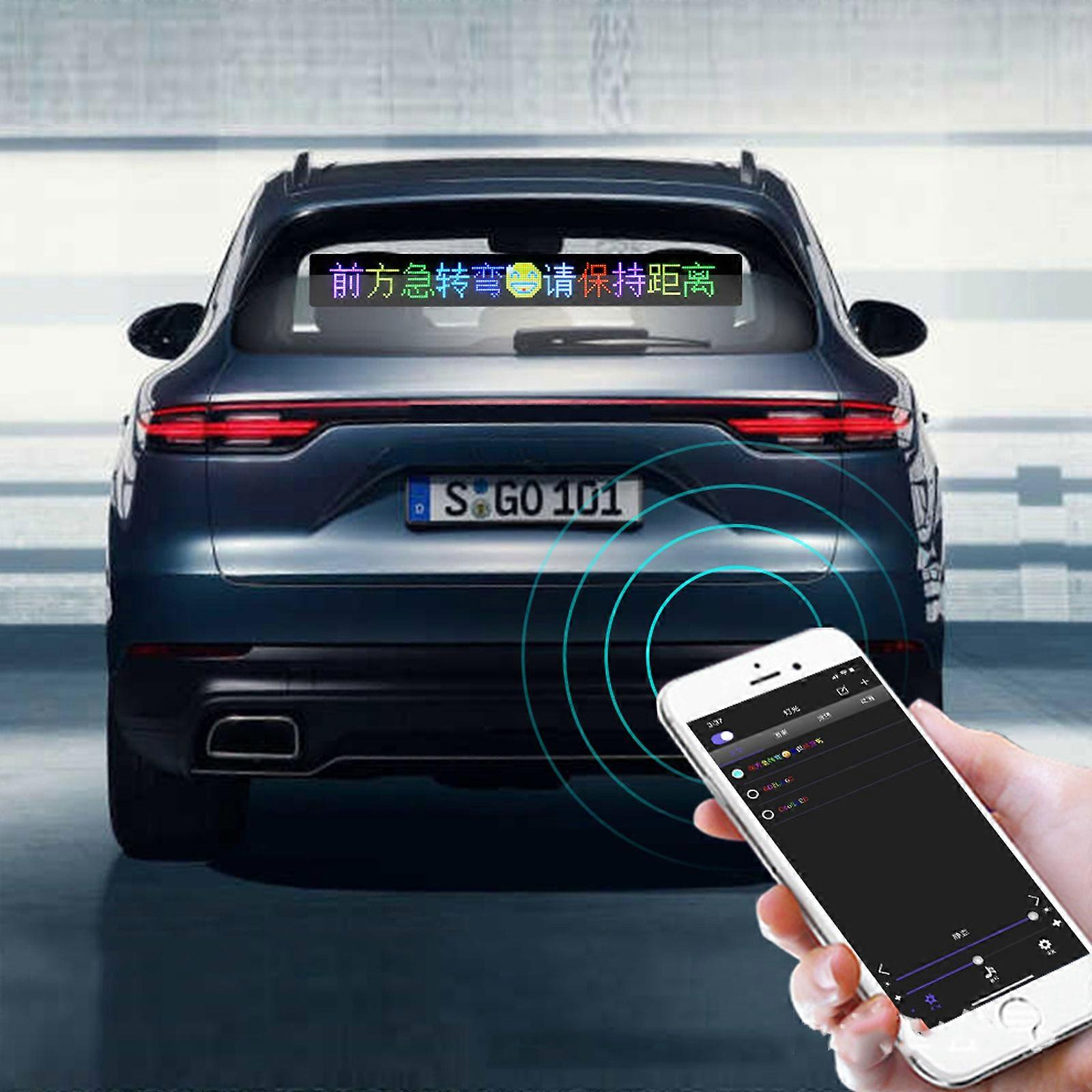 2023 Car Rear Window RGB LED Advertising Panel Flexible Display Screen ...