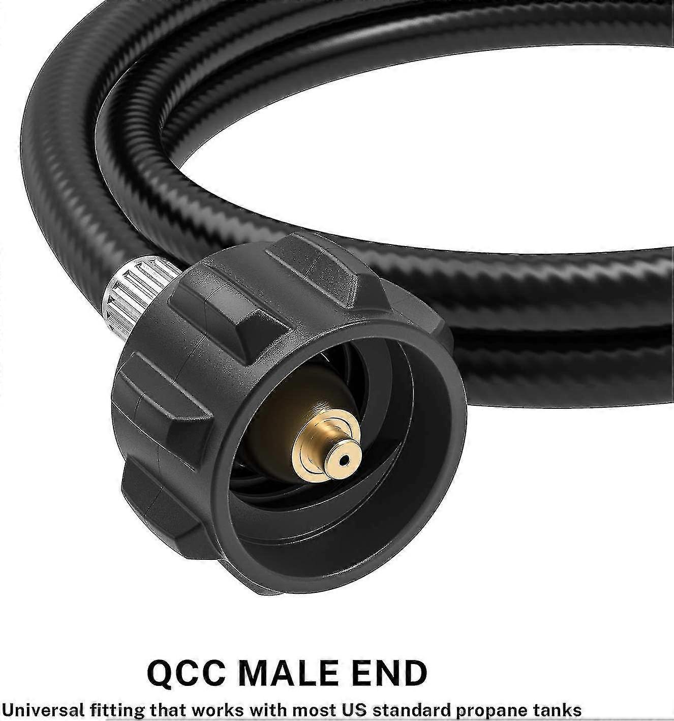 6 Ft Propane Adapter Hose 1 Lb To 20 Lb Converter For Weber Q Gas Grill ...