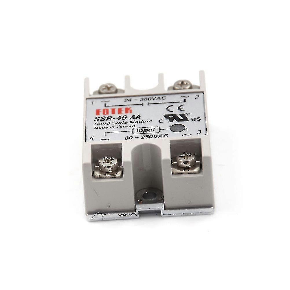 Solid State Relay Ssr-40aa-h 40a Faktiskt 80-250V Ac till 90-480V Ac ...