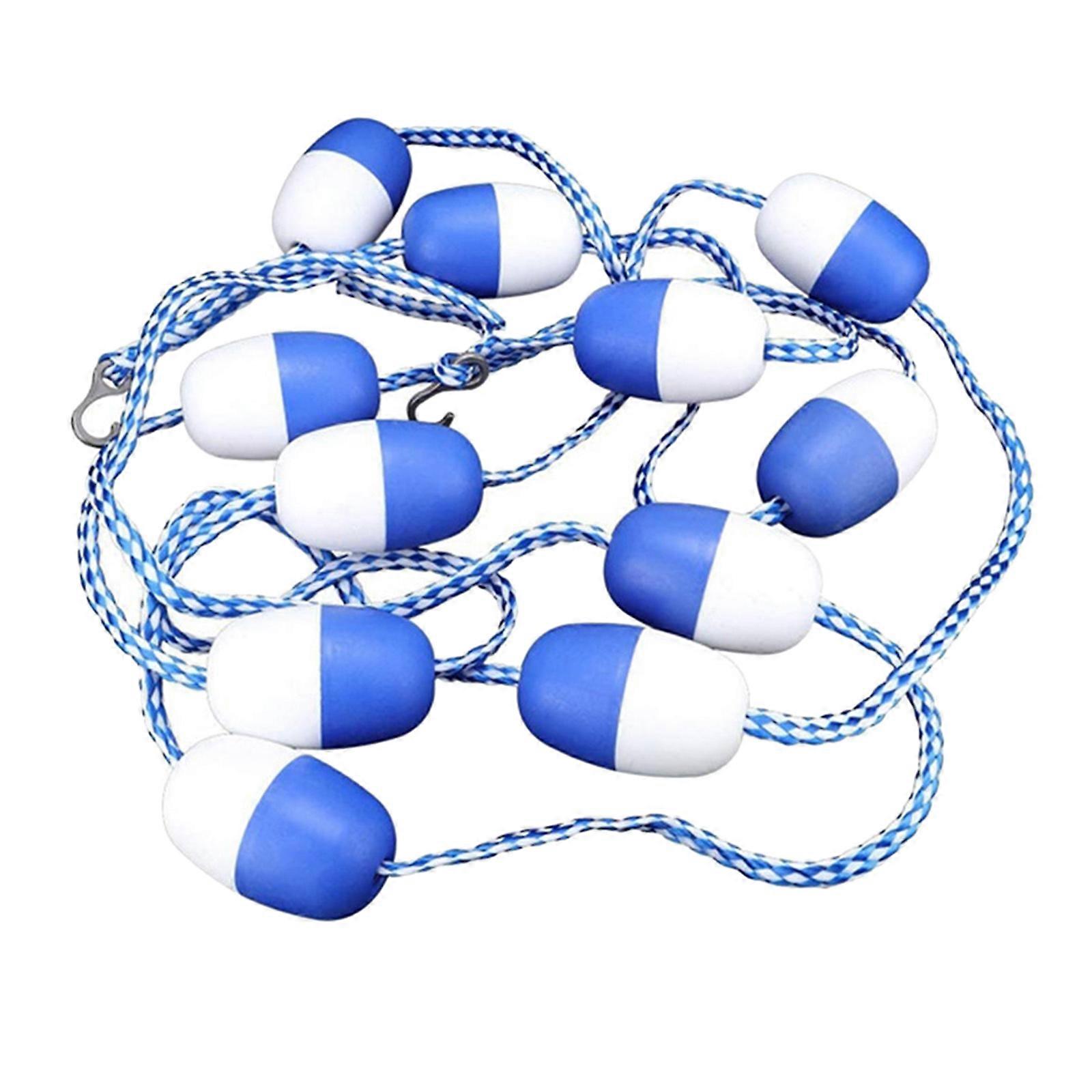Swimming Pool Safety Divider Rope with Floats Hooks For Pools 16' Wide ...
