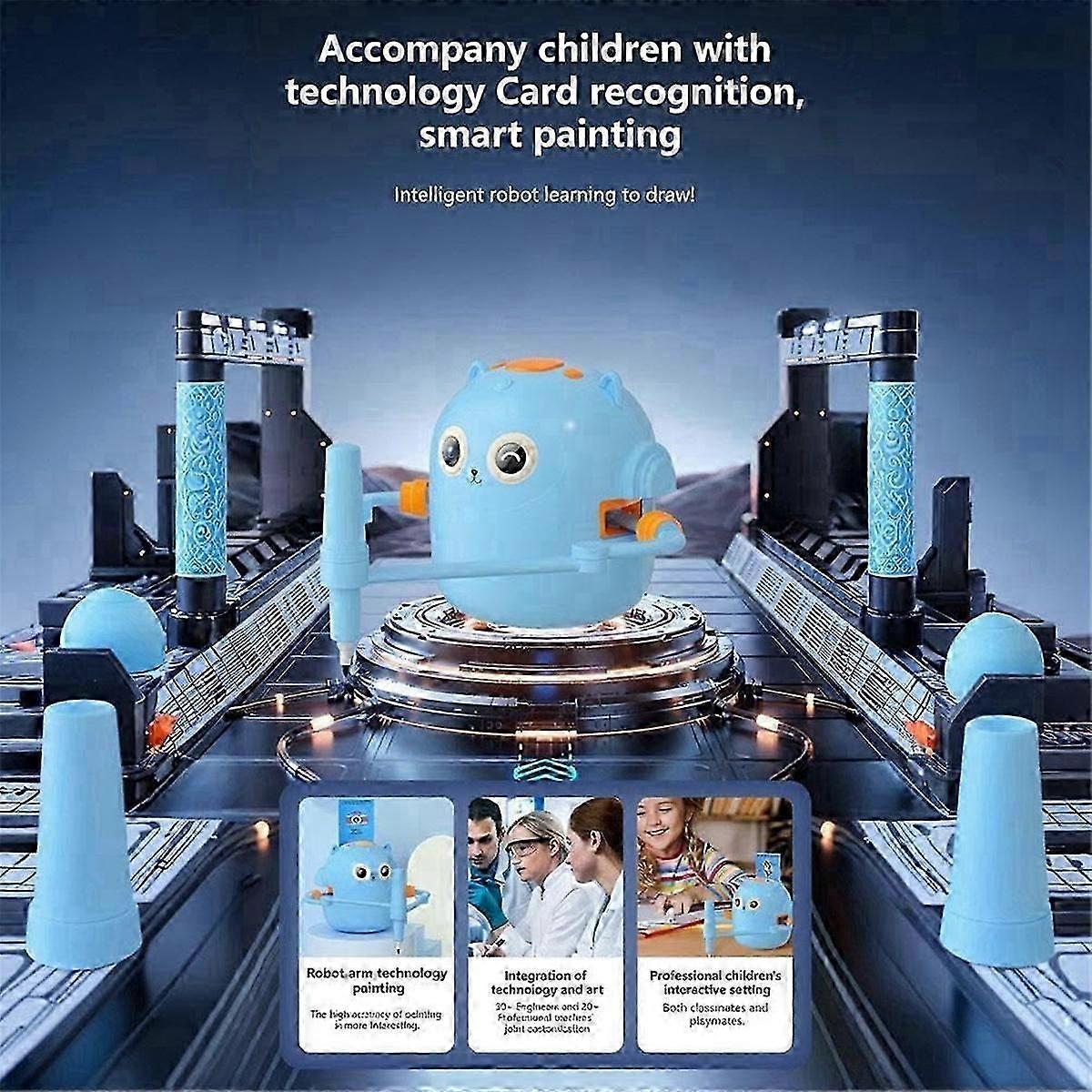 Interactive Educational Drawing Robot, 100 Drawing Cards,Intelligent ...