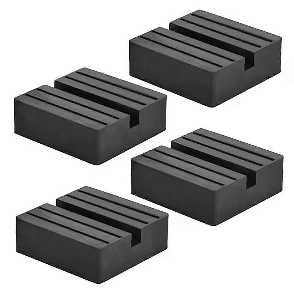 Trolley Jack Pad, 4 Pcs Rubber Block Car Support Pads Lift Compatible ...