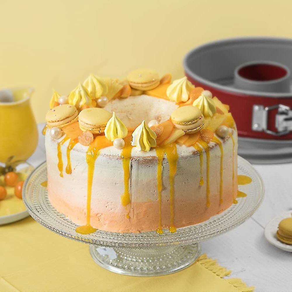 Fluted Ring Cake Tin With Non-stick Coating, Red-gray | Fruugo UK