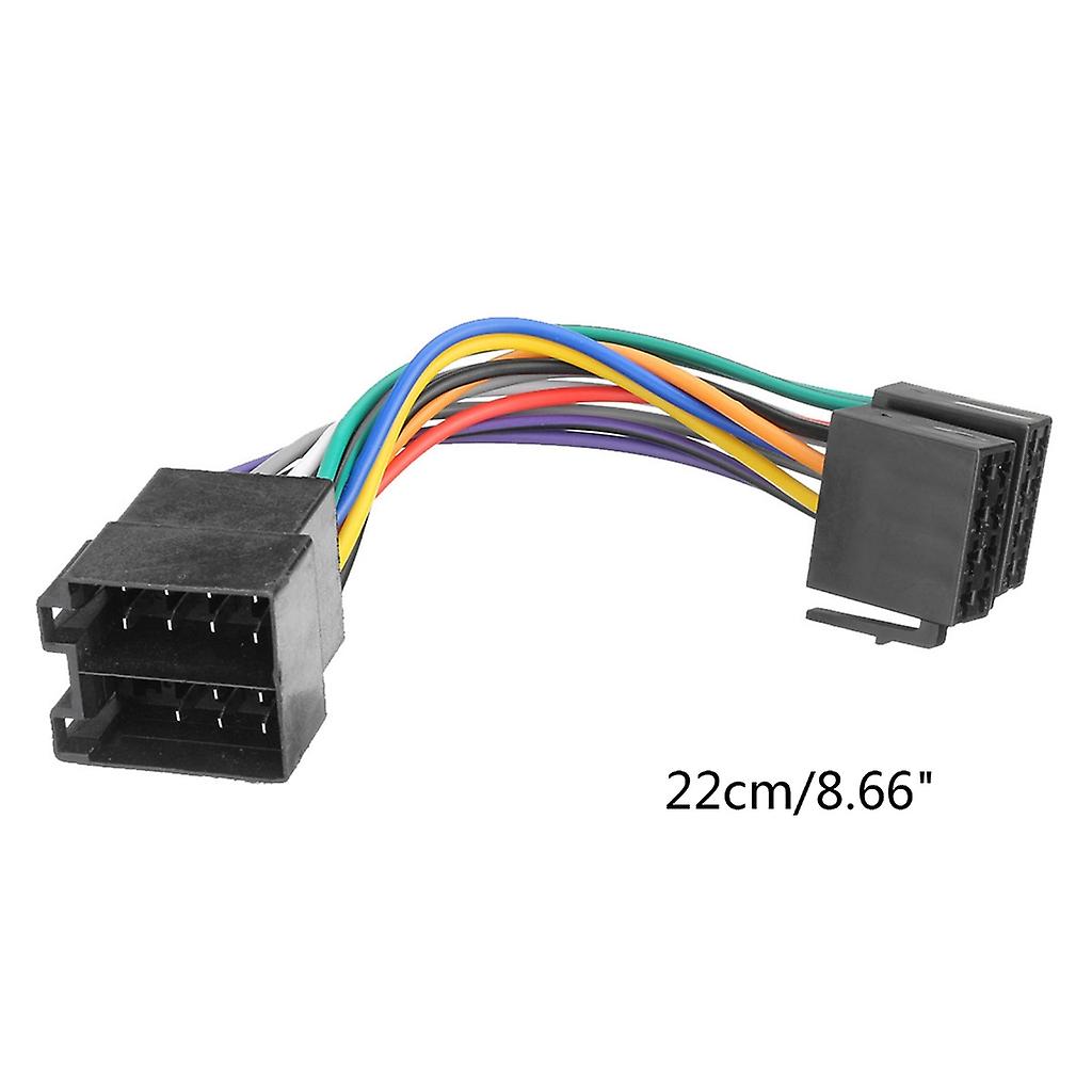 Car Radio Stereo Wire Harness Adapter Lead Loom Male to Female Cable ...