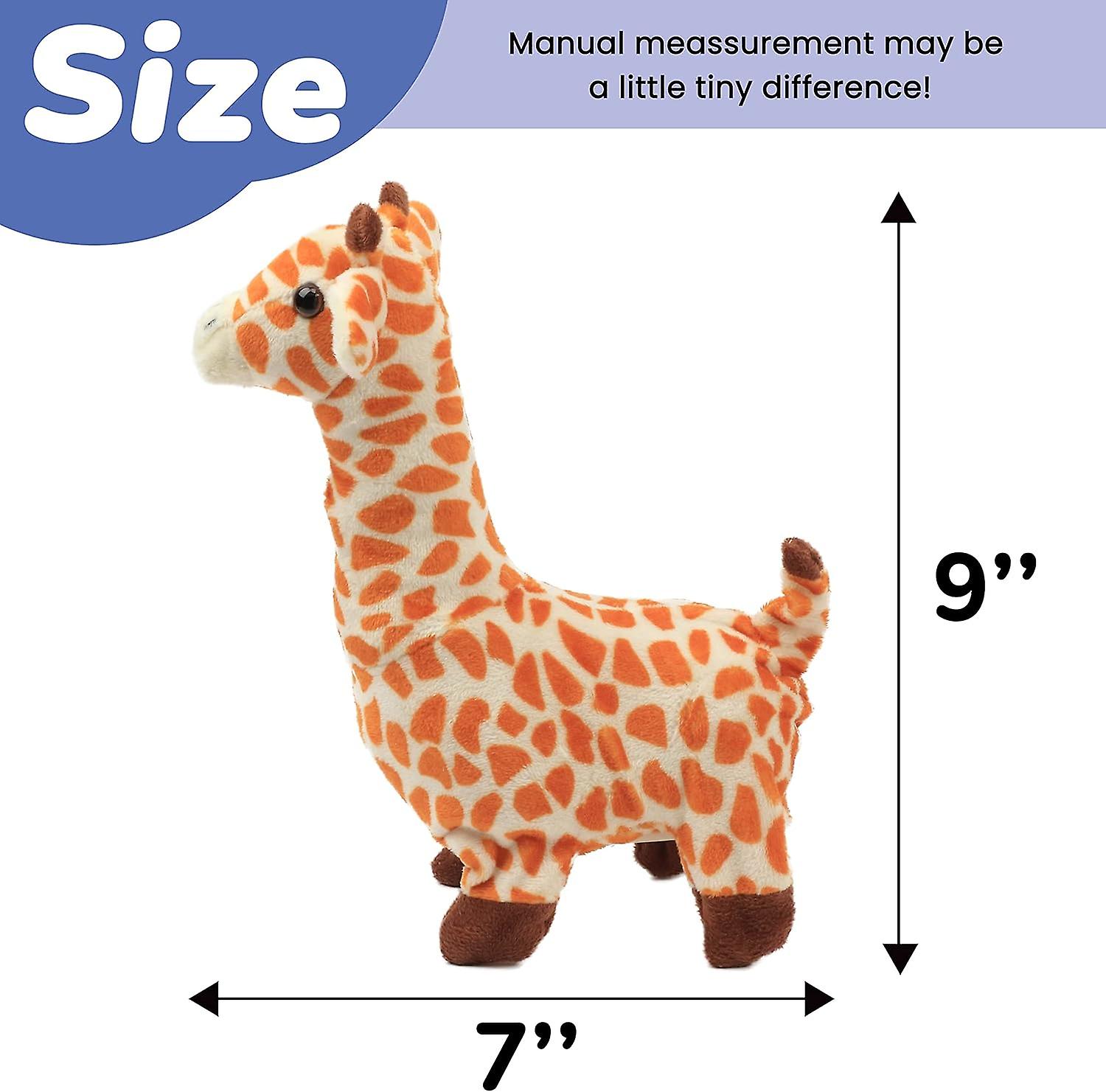 Walking Giraffe Interactive Electronic Pet Plush Jirafa Toy With Sounds ...