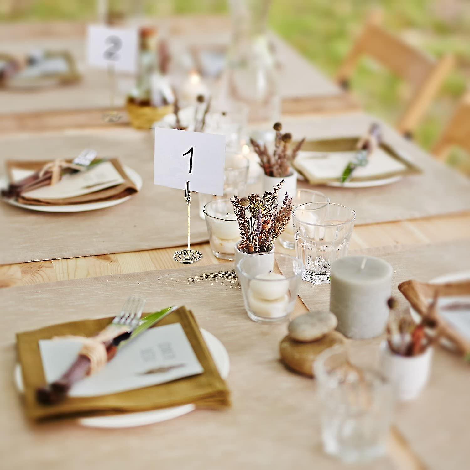 12 Packs Table Number Card Holders With Alligator Clip Photo Memo ...