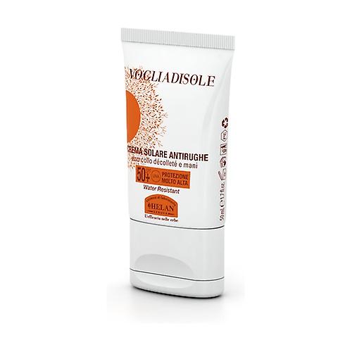 Vogliadisole Anti-wrinkle sun cream SPF50 50 ml of cream | Fruugo UK