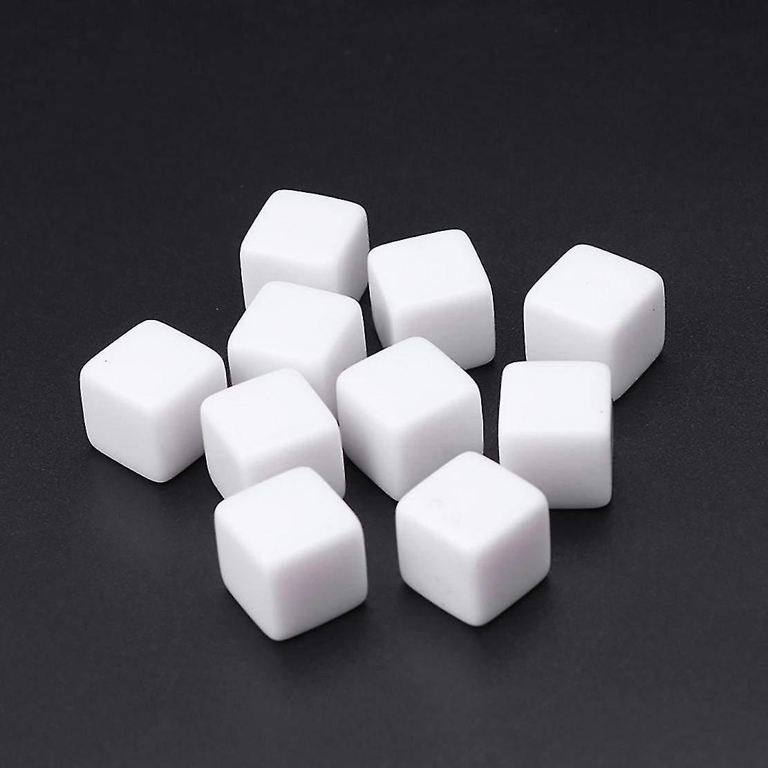 16mm White Acrylic Cubes Blank For ,math Counting Teaching,alphabet ...
