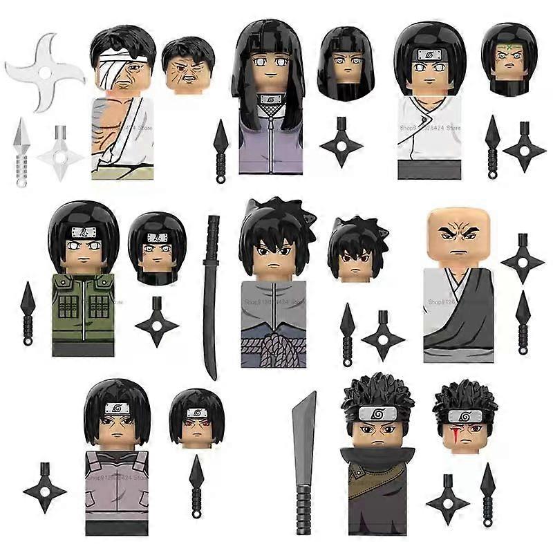 Mini Naruto Sasuke Kakashi Akatsuki Building Blocks Set Anime Cartoon ...