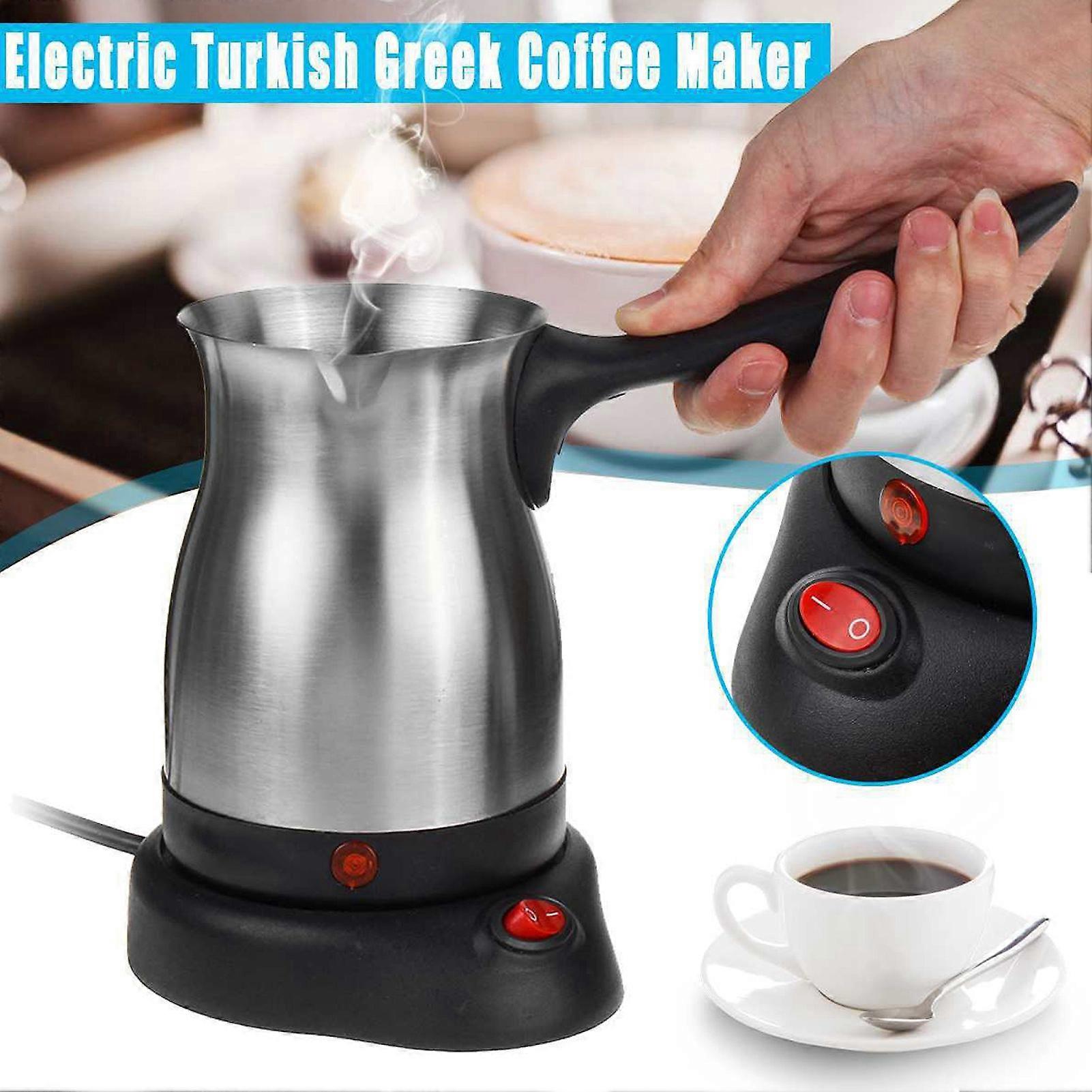 Electric Turkish Coffee Maker 600ml Stainless Steel Electric Turkish ...