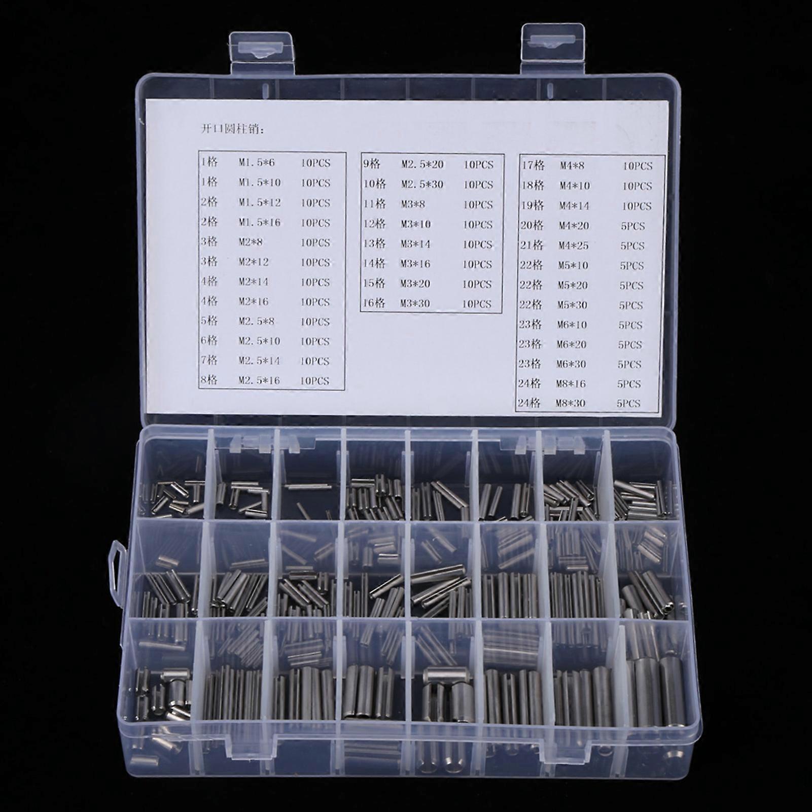 280Pcs Stainless Steel Spring Tension Pins Set M1.5 M2 M2.5 M3 M4 M5 M6 ...