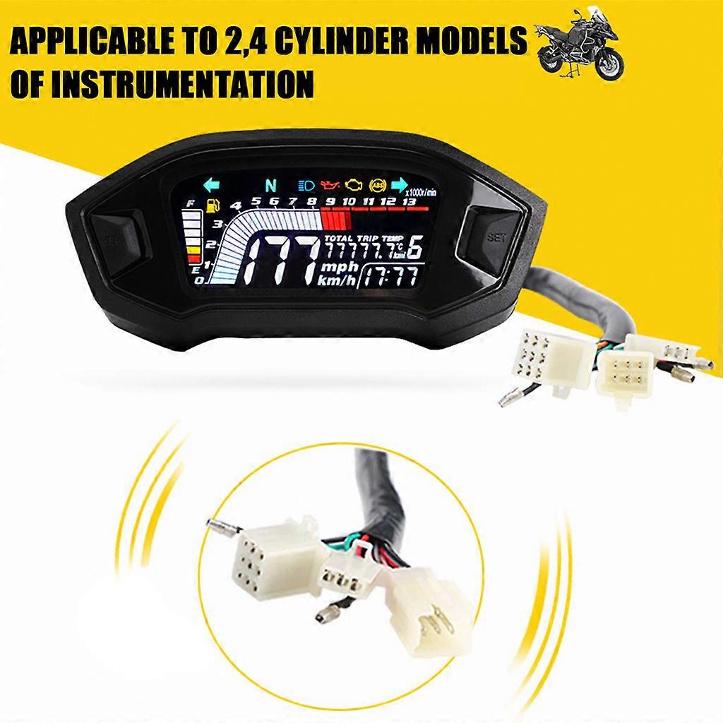 Wearproof Motorcycle Instrument Universal Thermometer Digital ...