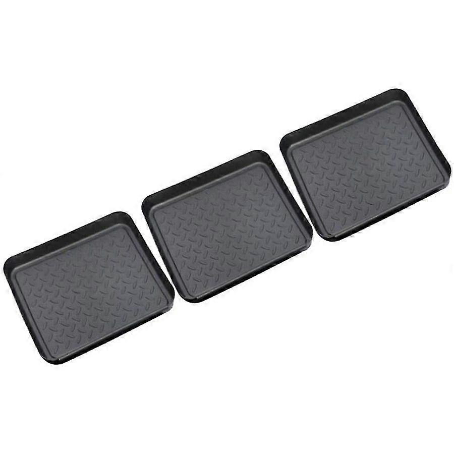 Set Of 3 Shoe Racks, Shoe Drip Tray Made Of Plastic, Small Shoe Mat ...
