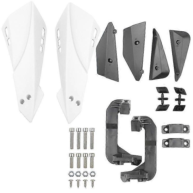White Universal Motorcycle Handguard Motocross Hand Guard Protector for ...
