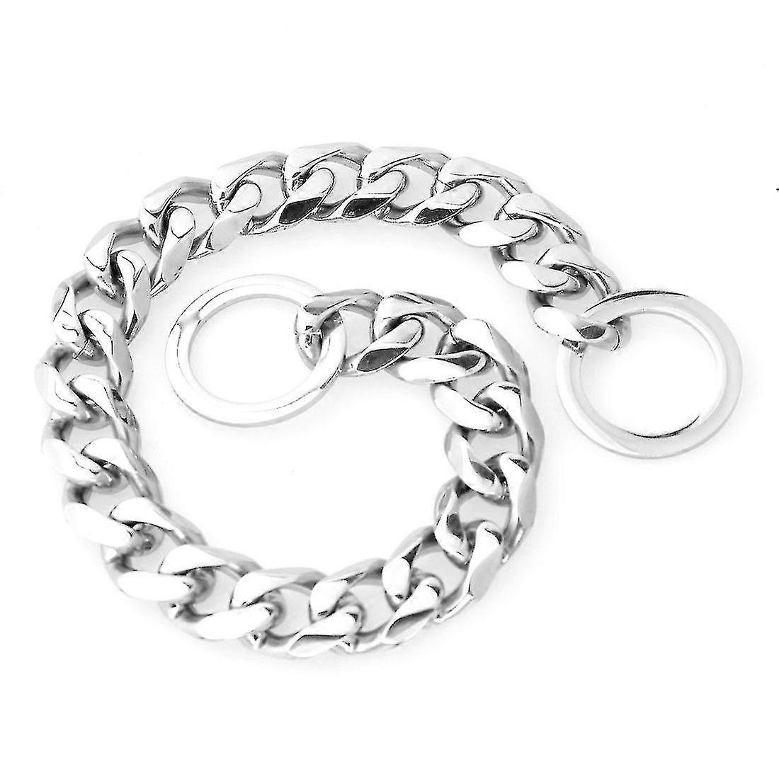 Gold Dog Collar Chain With Steel Buckle Width, Stainless Steel Cuban ...