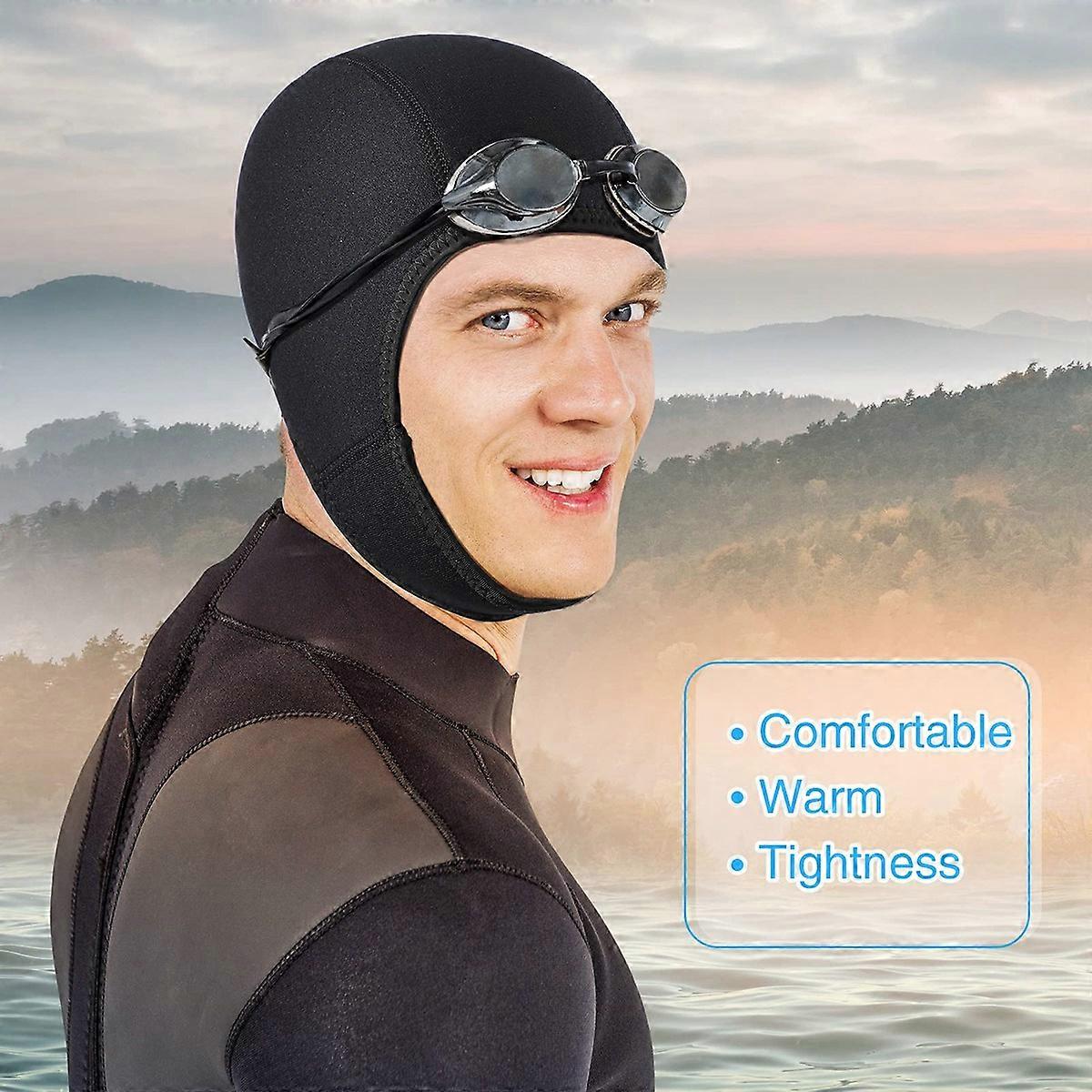 Wetsuit Hood Cap Scuba Diving Cap with Chin Straps Surf 2.5 mm Diving ...