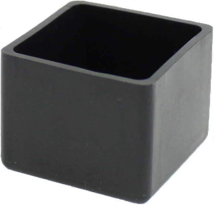 4pcs Square Rubber End Caps For Chairs, Tables, Furniture Legs (40mm ...