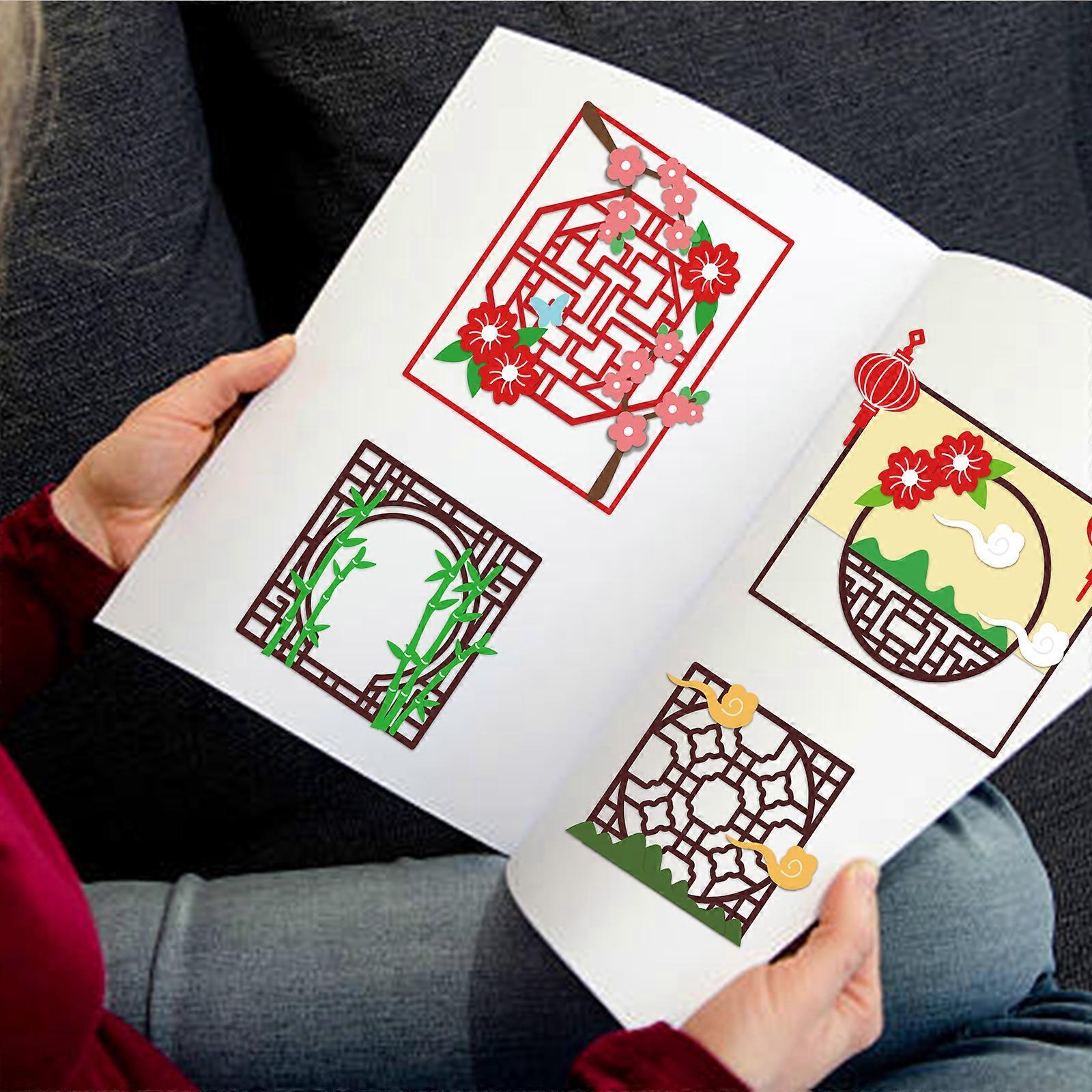 Chinese Window Flower Pattern Decoration Template Reusable carbon steel ...